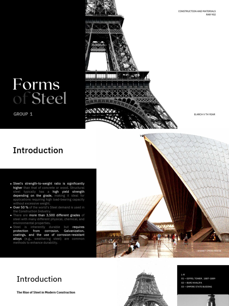 Types and Uses of Steel in Construction | PDF | Alloy | Steel