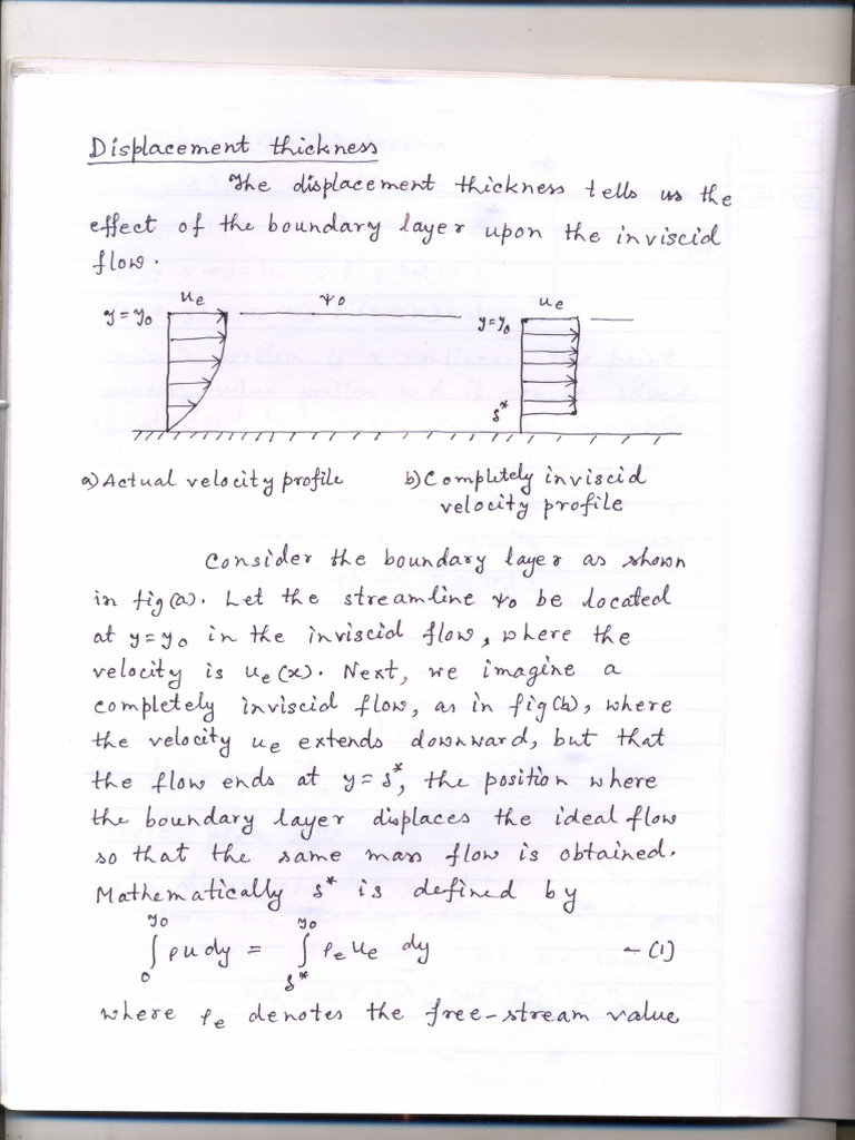 Displacement Thickness | PDF