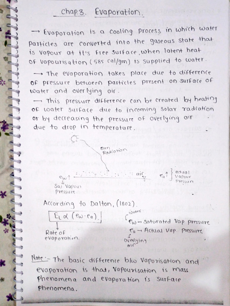 Hydrology Evaporation, Infiltration 250917 135535 | PDF | Evaporation ...