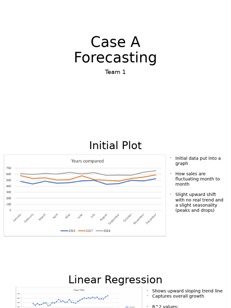 Case A Pdf Forecasting Errors And Residuals