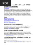 Office 365 CMD Commands | PDF