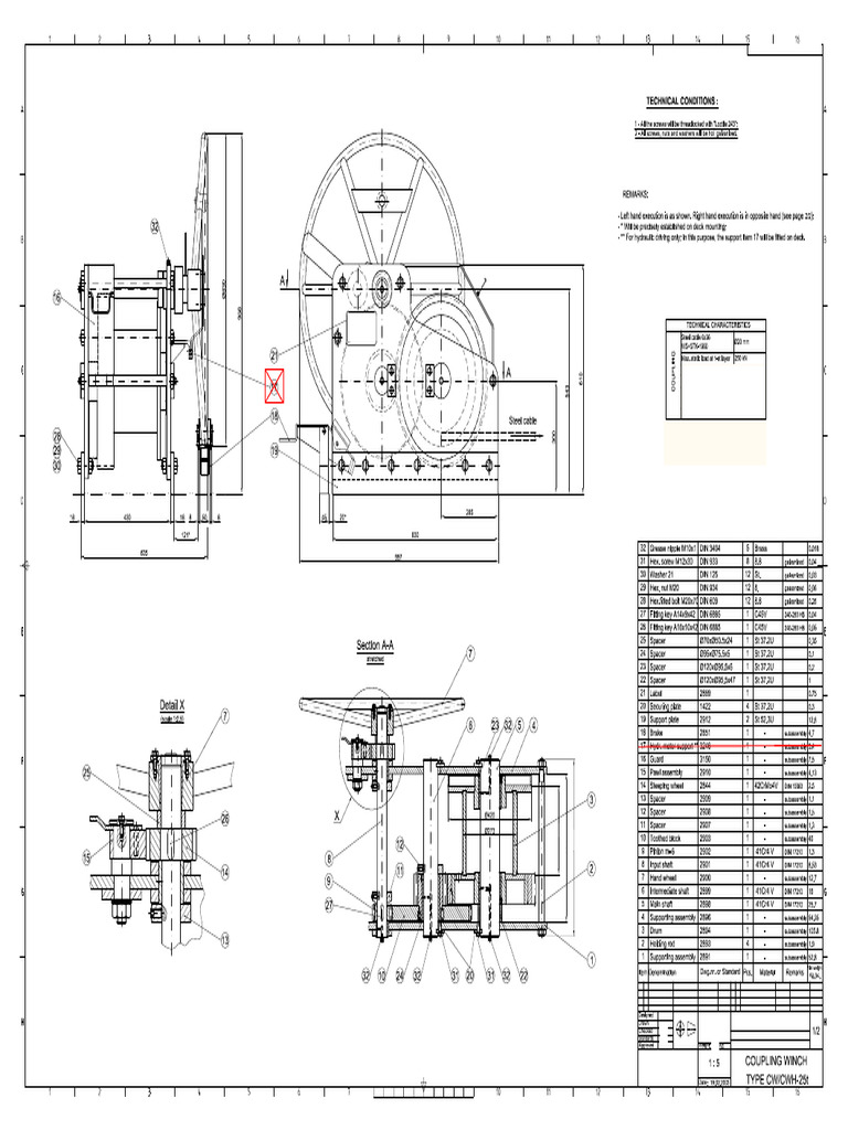 Coupling Winch 25t DWG 2890 | PDF