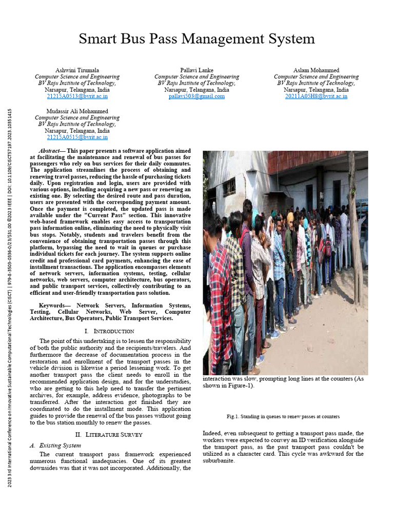 DR L Pallavi Smart Bus Pass Management System | PDF | Login | Computing