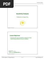 Aspen Tutorial #4: Design Specs & Sensitivity Analysis: Outline | PDF ...