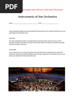 Instrumental Sections of The Western Orchestra | PDF