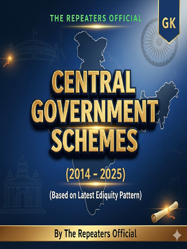 Central Government Schemes Overview | PDF | Government Of India ...