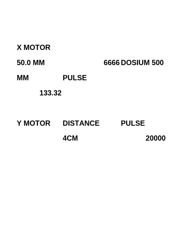 Y Motor Calc | PDF