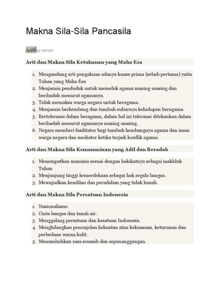 Makna Sila | PDF