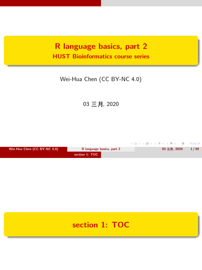 R For Bioinformatics | PDF