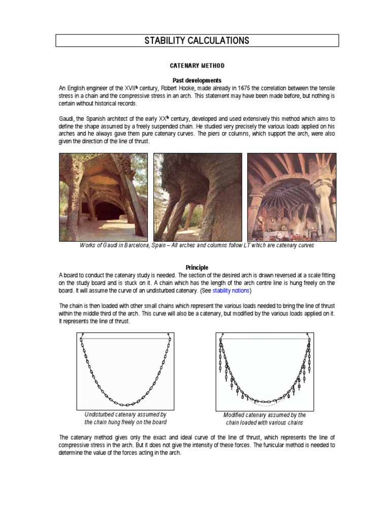 Arch Calculations | PDF | Beam (Structure) | Vault (Architecture)