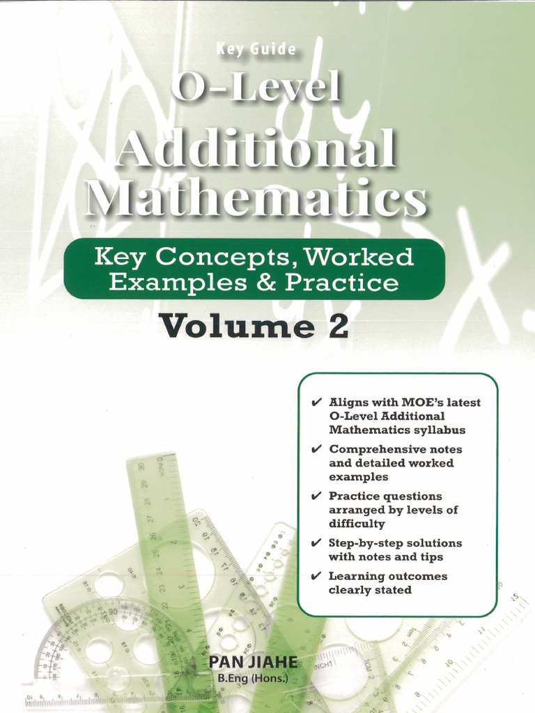 O Level Additional Mathematics Solutions | PDF