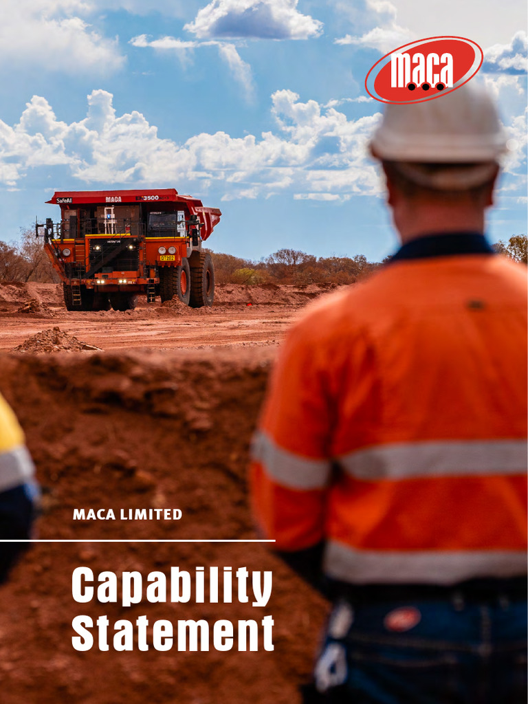MACA Limited Capability Overview | PDF | Mining | Infrastructure