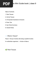 Class 9 Tissues Diagrams Booklet | PDF