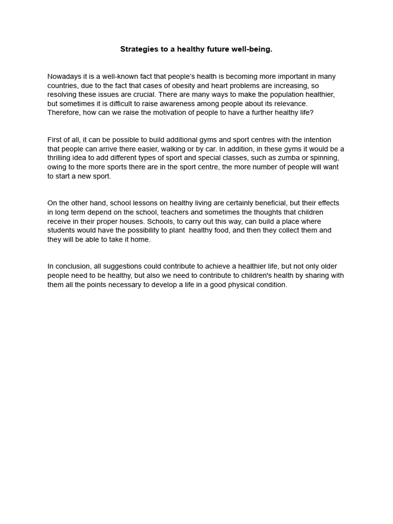 Strategies for Promoting Healthy Living | PDF