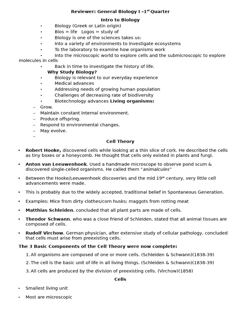 GENERAL-BIOLOGY-1-NOTES | PDF | Meiosis | Mitosis