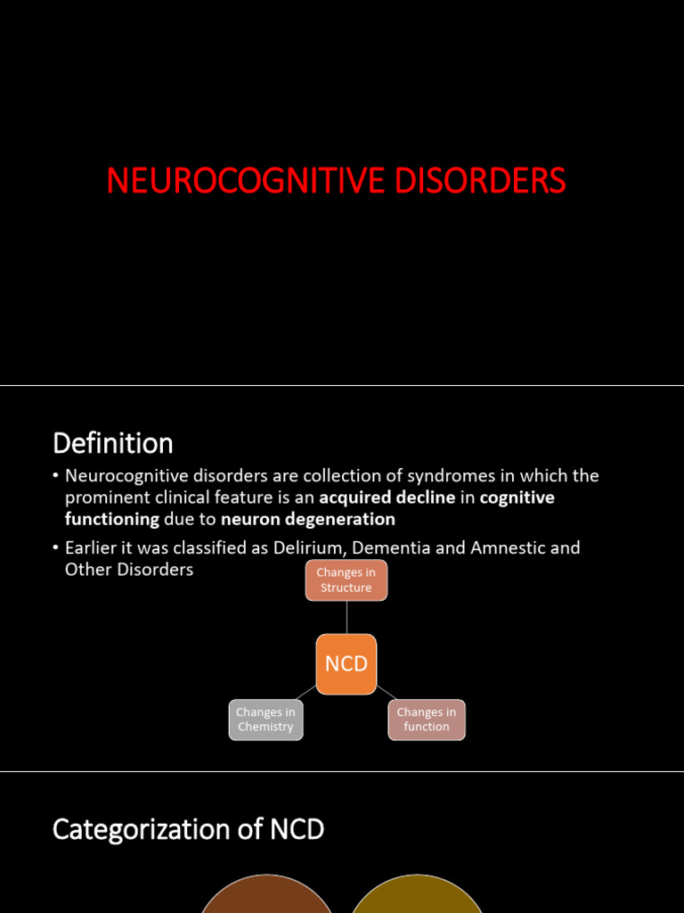 Understanding Neurocognitive Disorders | PDF | Diseases And Disorders ...