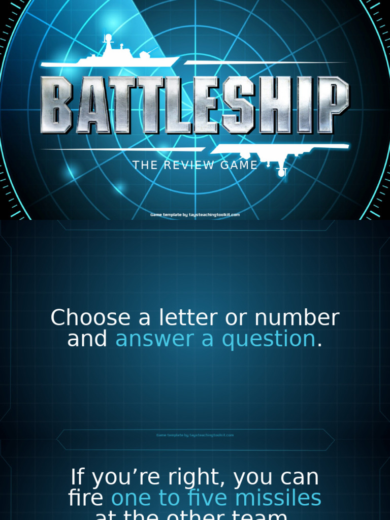 Battleship Review Game - 2 Teams | PDF