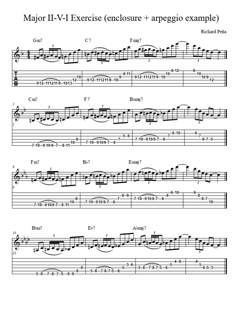 Unlock The Secret To Jazz Guitar (Example in 12 Keys) - 1 | PDF