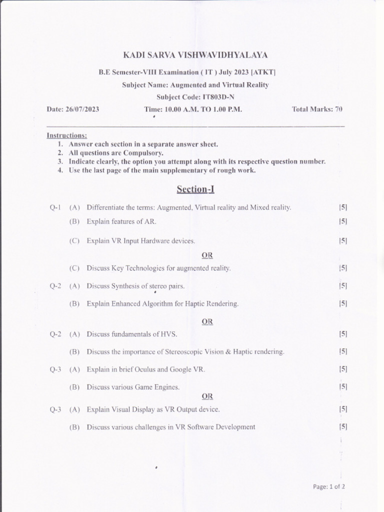 Arvr July 2023 | PDF