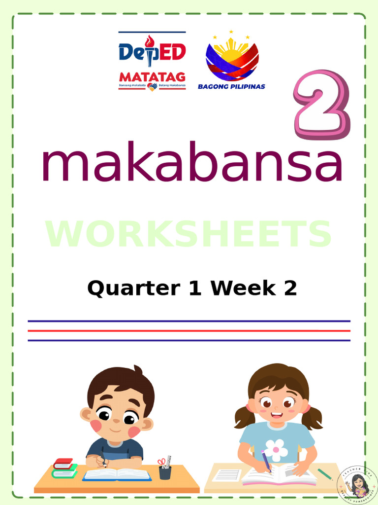 Makabansa 2 Worksheet q1 w2 | PDF