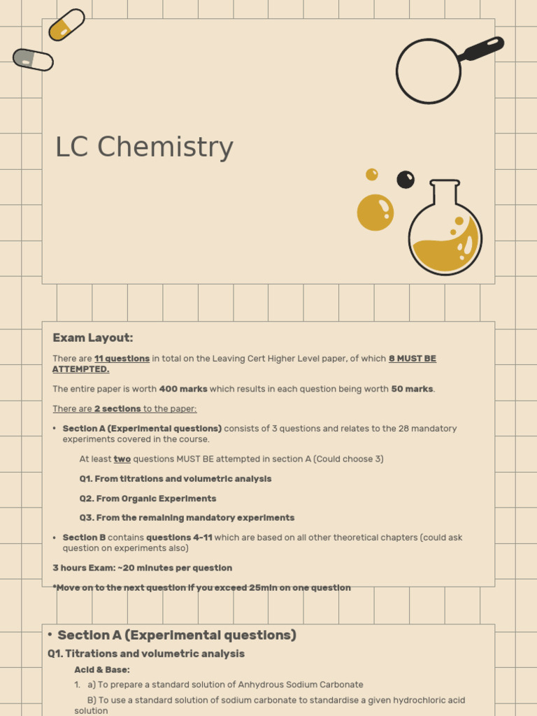 Exam Layout | PDF | Chemical Reactions | Chemistry