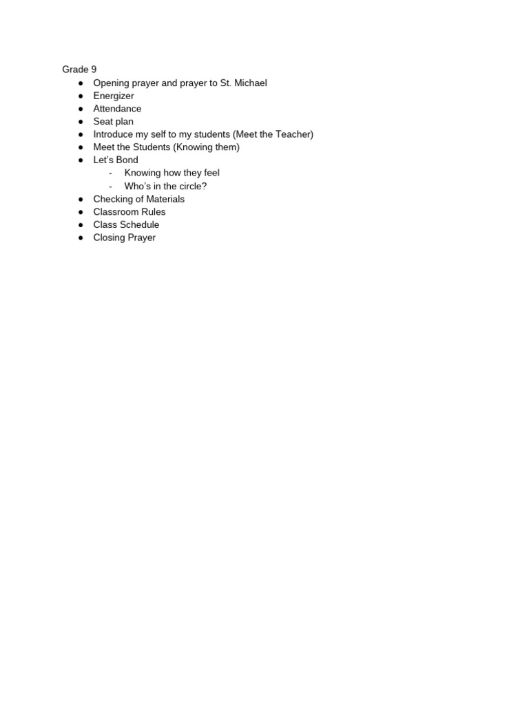 LP For Grade 9 (June 23) | PDF