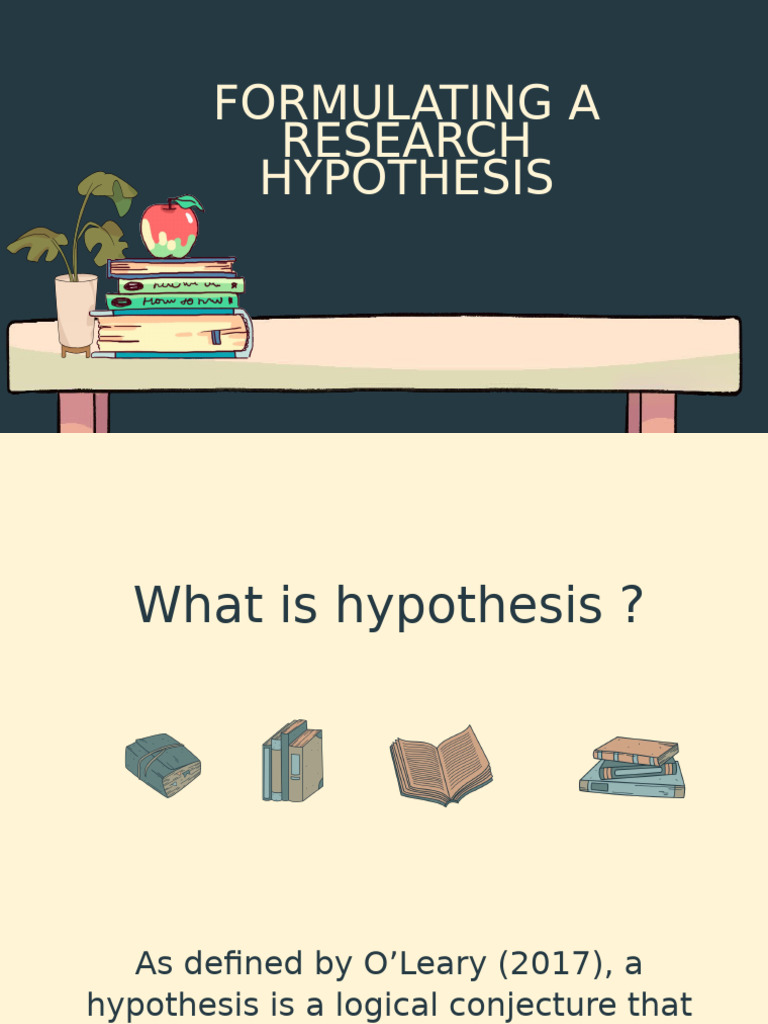 Pr 2c Formulating A Research Hypotheses Pdf Hypothesis Experiment