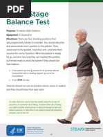 4 Stage Static Test | PDF | Balance (Ability) | Causes Of Death