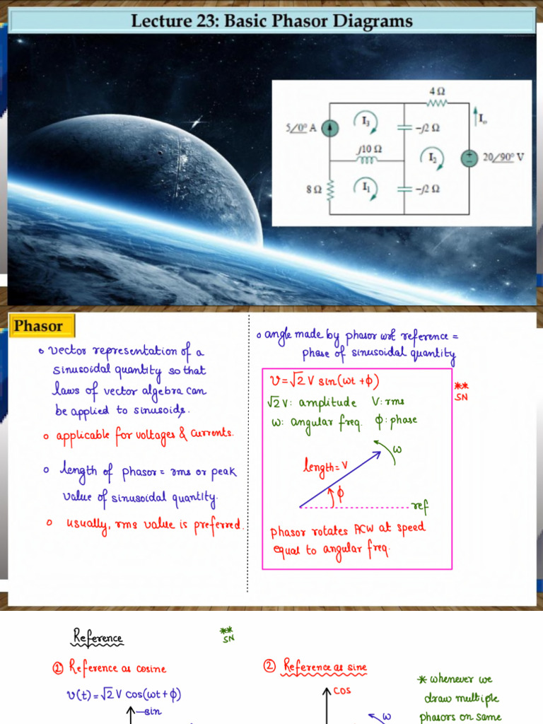 Basic Phasor Diagram | PDF