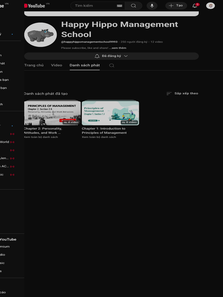 Happy Hippo Management School - YouTube | PDF