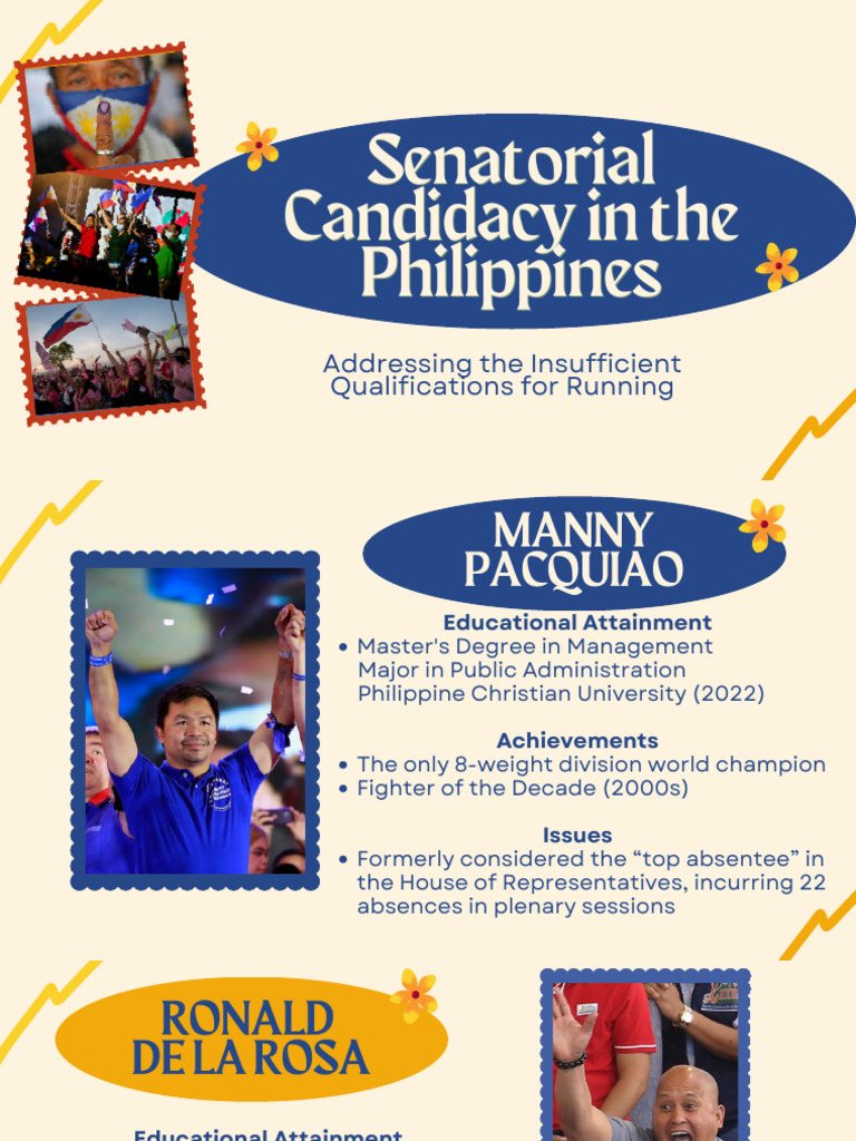 Qualifications for Philippine Senators 2025 | PDF | Philippines ...