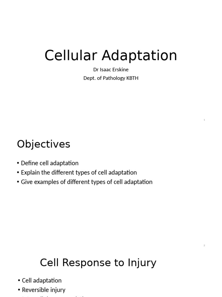 Understanding Cellular Adaptation | PDF | Atrophy | Biology