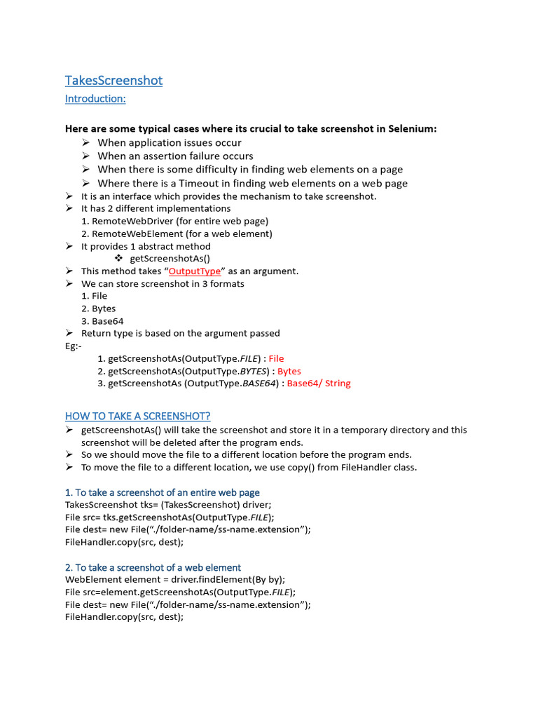 Takes Screen Shot | PDF