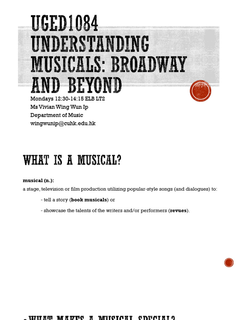 Exploring Musical Theatre Elements | PDF | Cosette | Musical Theatre
