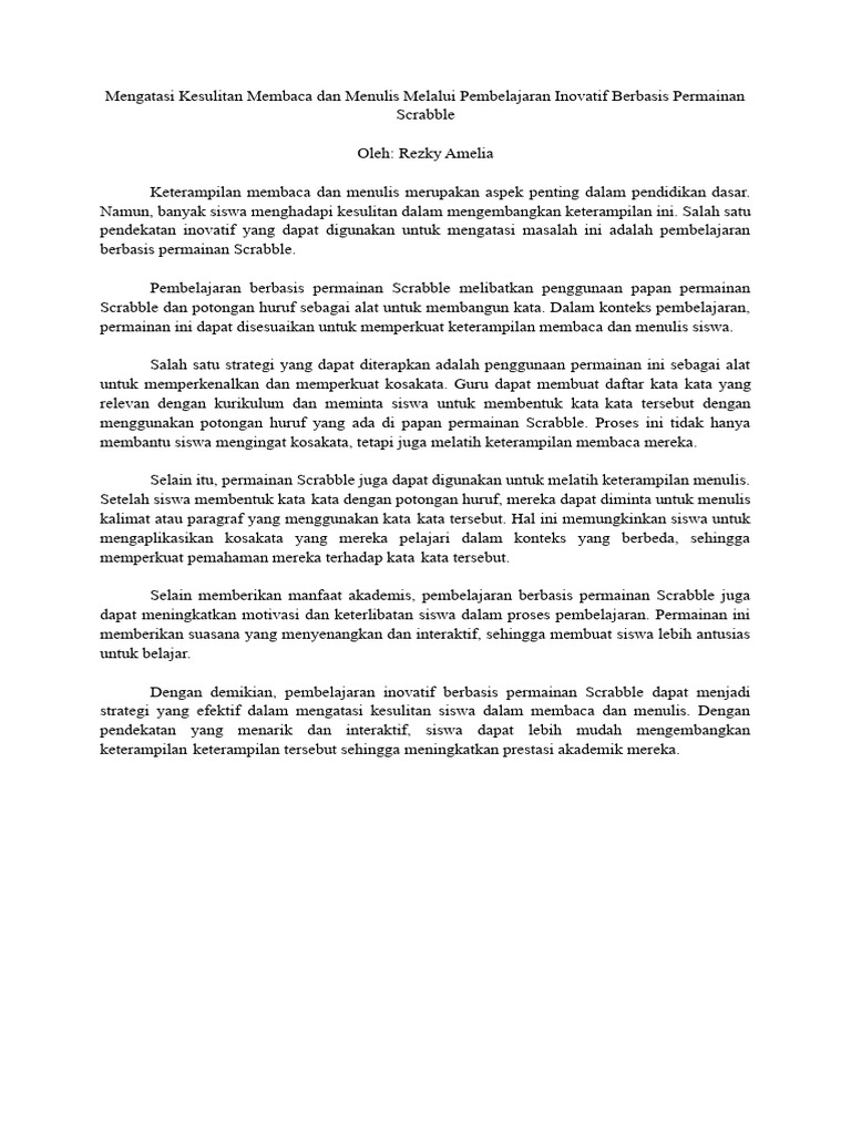 Artikel Rezky Amelia | PDF