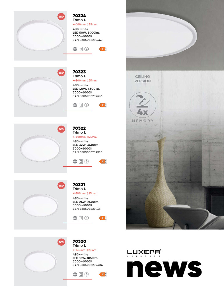 Trimo LED Lighting Specifications | PDF