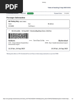 IndiGo Sample Ticket | PDF