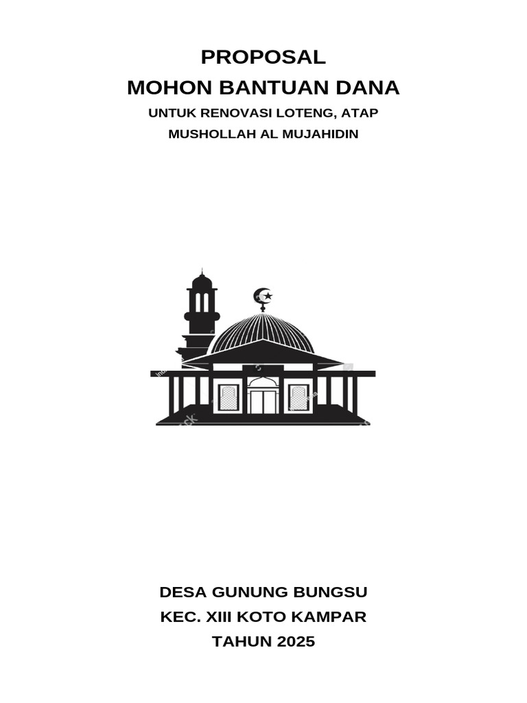 Proposal Dana Renovasi Mushollah 2025 | PDF