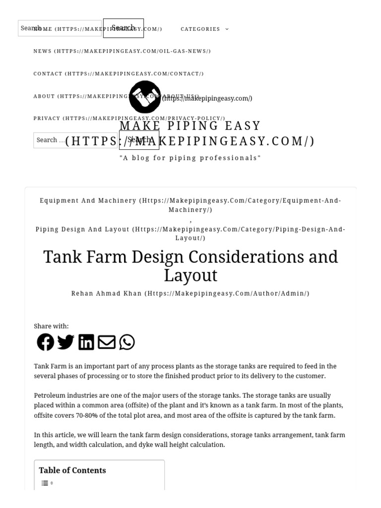 Tank Farm Design Guidelines and Layout | PDF | Liquefied Petroleum Gas