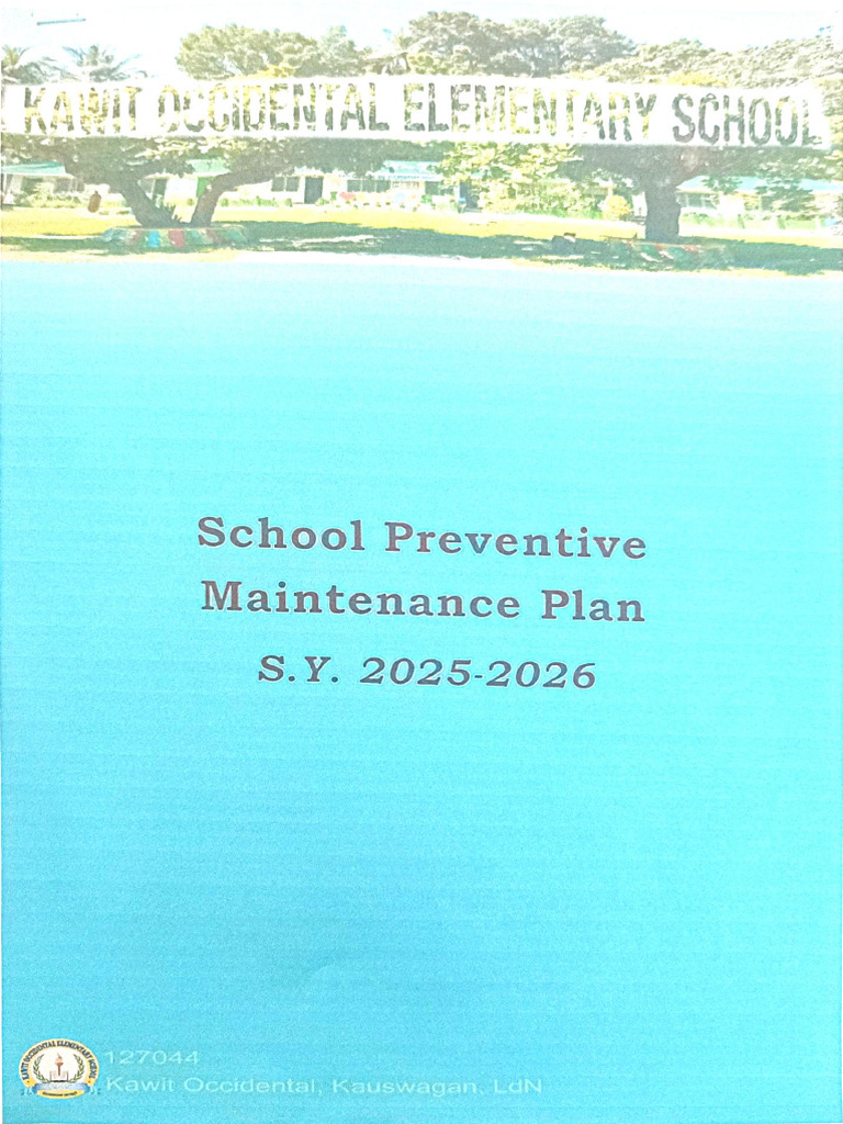 School Prevebtive Maintenance Plan | PDF