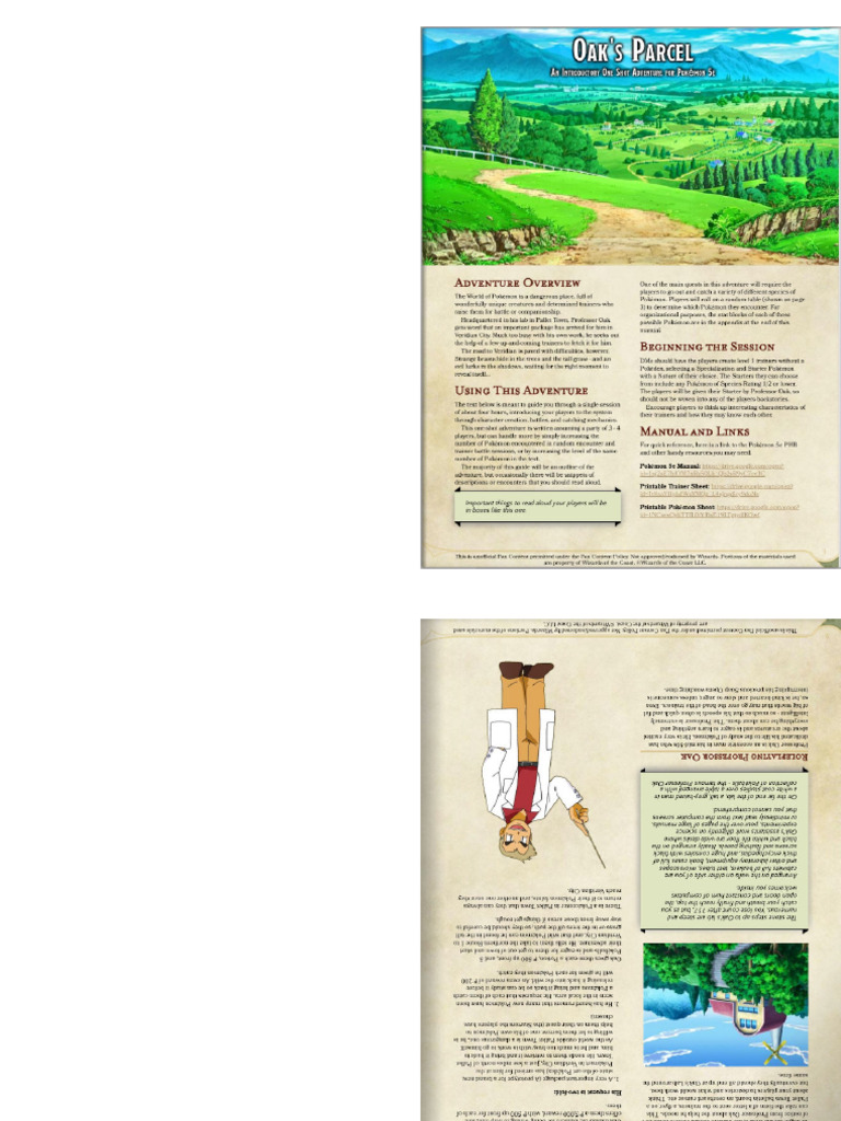 Pokémon5e - Oak's Parcel - Booklet | PDF