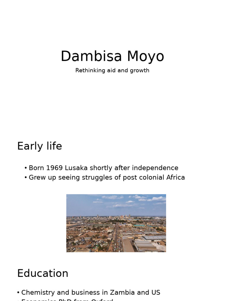 Rethinking Aid: Dambisa Moyo's Insights | PDF
