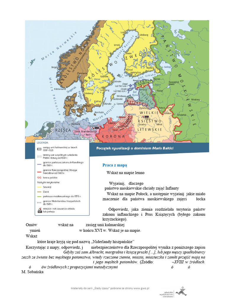 Rozdzial 10 Praca Z Mapa Poczatek Rywalizacji o Dominium Maris Baltici ...