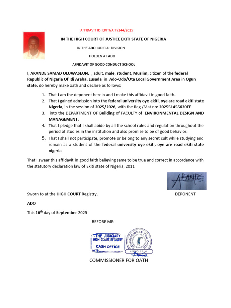 Affidavit | PDF