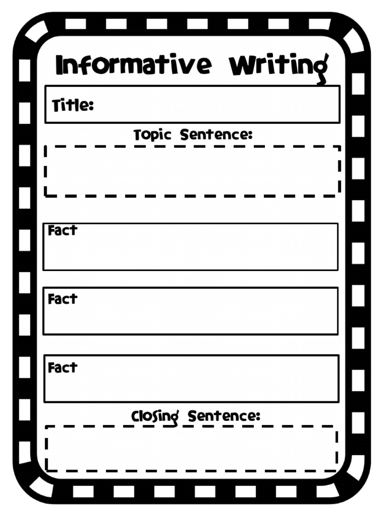 Informative Writing Graphic Organizer | PDF
