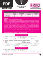 Icso Sample Paper Class-2 | PDF | Computing | Office Equipment