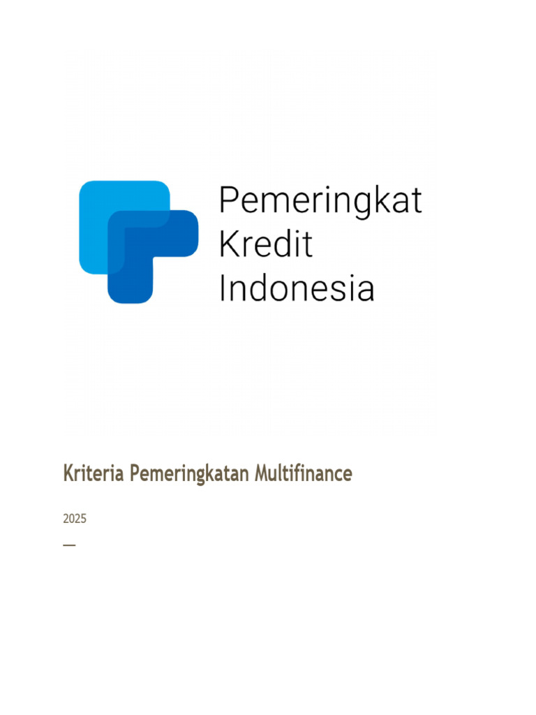 Pemeringkatan Multifinance | PDF