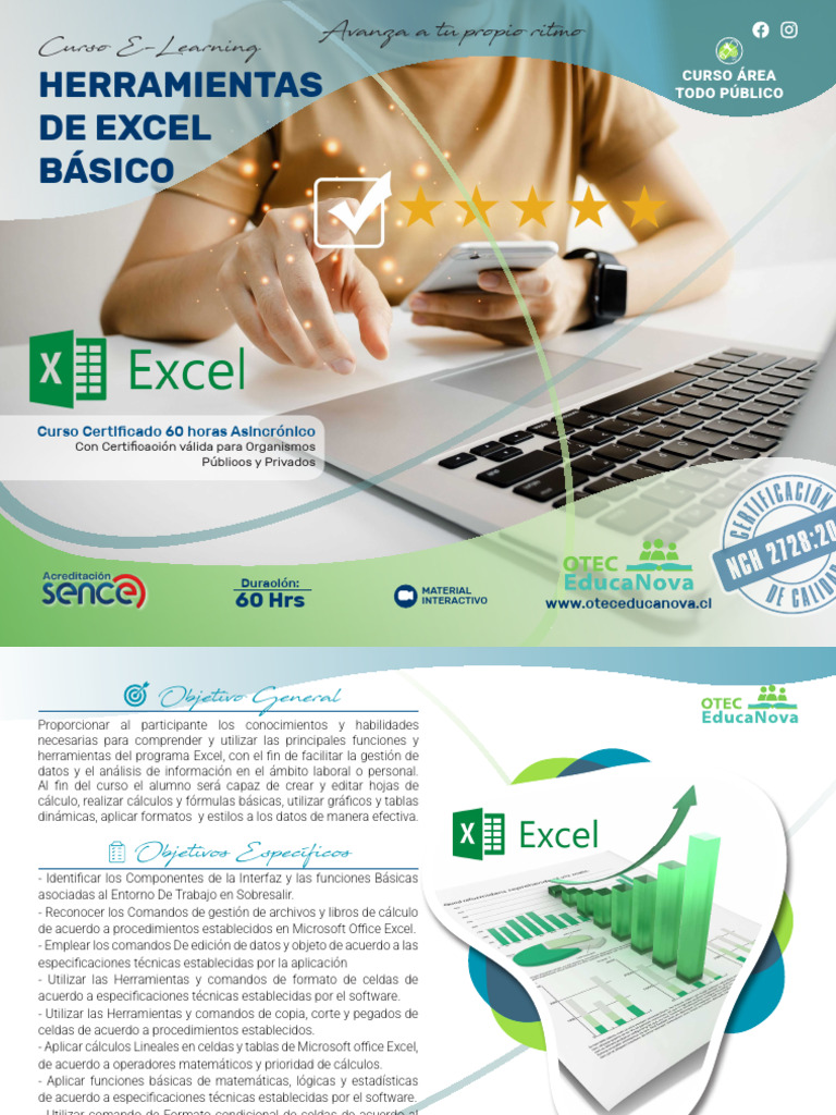 Curso_Herramientas_excel_basico_tp_60_hrs-1 | PDF | Microsoft Excel | Microsoft