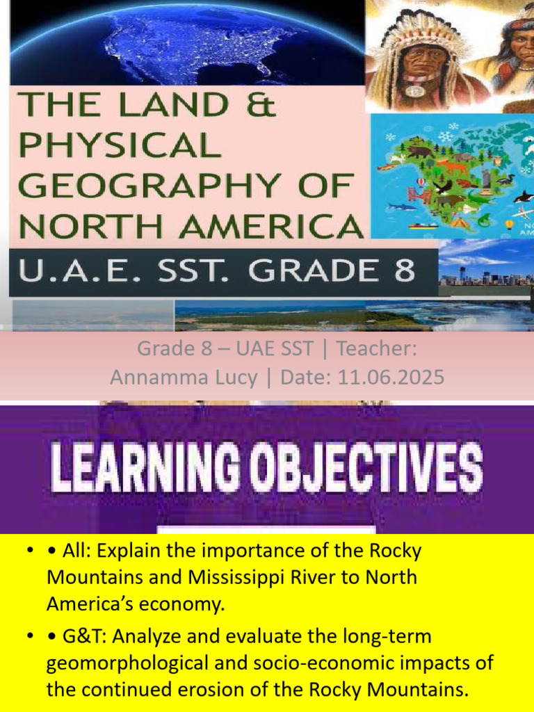 UNIT 3 Lesson 1 and 2 PPT North America | PDF | North America | Central America