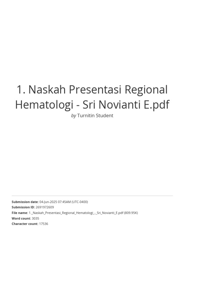 Regional Hematology Presentation Script | PDF | Medical Specialties ...